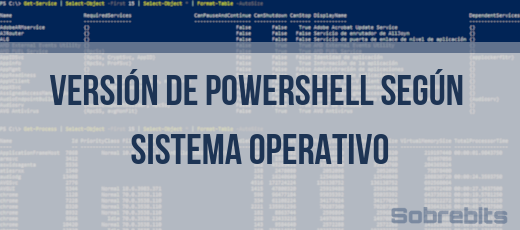 Versión de PowerShell según sistema operativo - Sobrebits